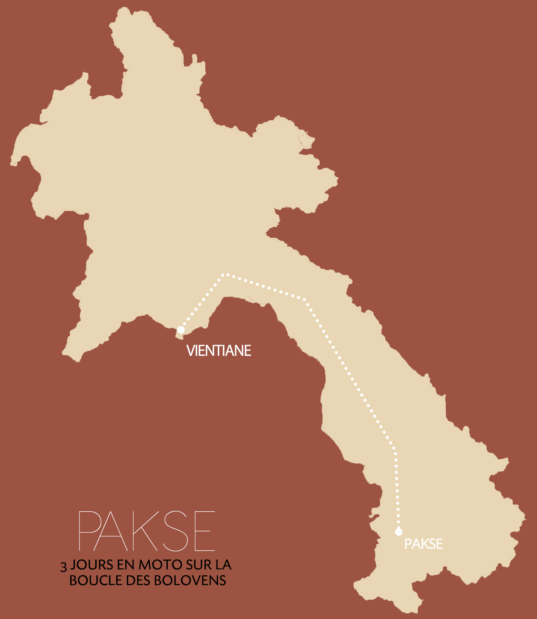 Faire la boucle de Pakse au Laos en moto : 3 jours de partage